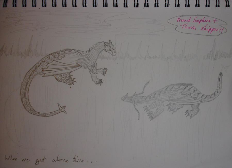 Saphira And Thorn Alone Time By Eva Dragon Goddess On Deviantart