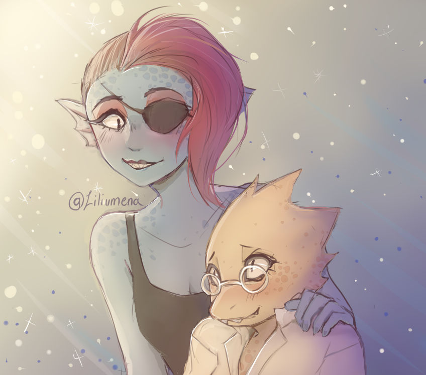 Undyne And Alphys By Liliumena On Deviantart