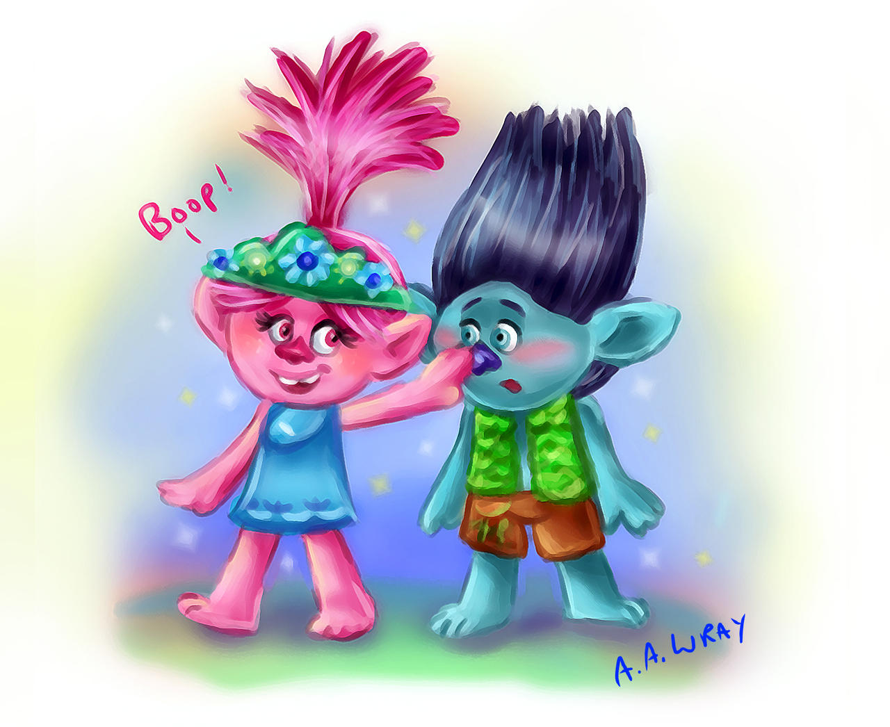 Boop Poppy And Branch Trolls Fan Art By Loveless Nights On Deviantart