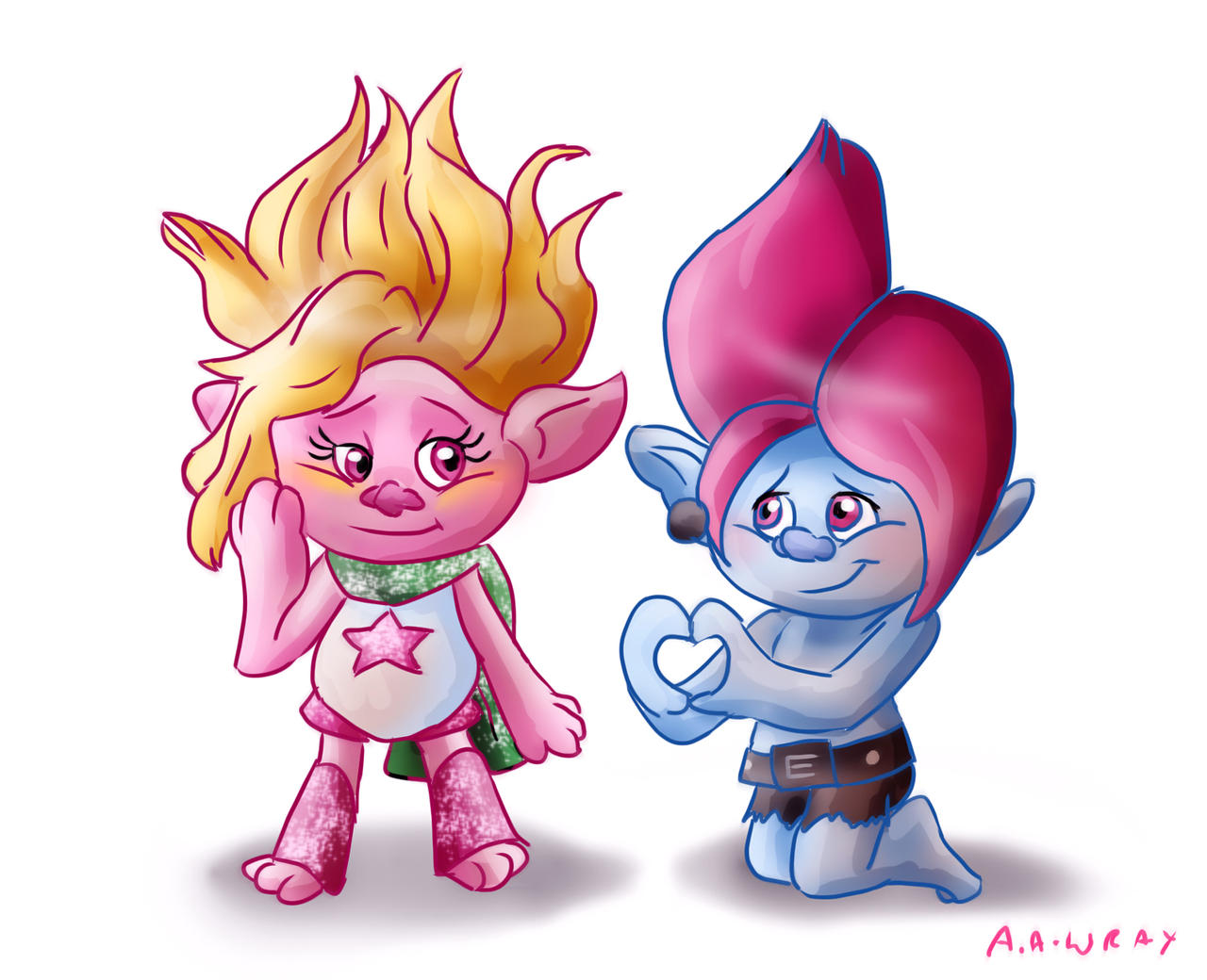 Viva And Floyd Shipping Trolls Fan Art By Loveless Nights On Deviantart