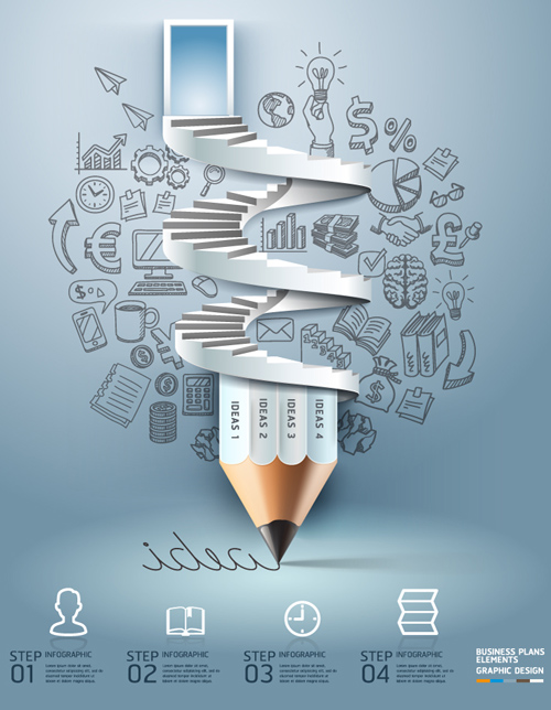 Infographics Business Plans Elements Vector By Designslots On Deviantart