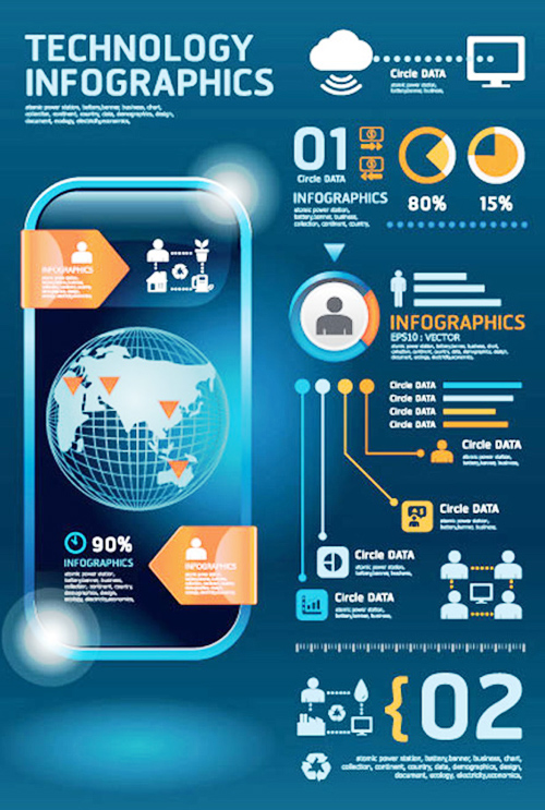 Infographic And Mobile Diagram Vector Graphics By Designslots On Deviantart