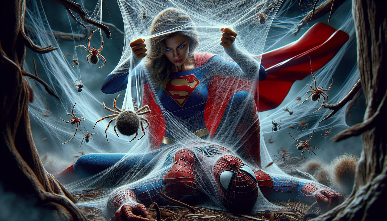 Supergirl Vs Spiderman By Gotspider On Deviantart