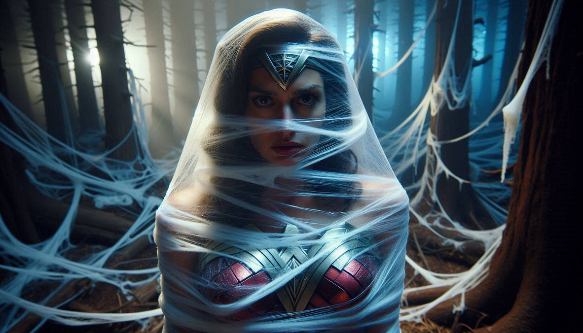 Wonder Woman Cocooned Like Prey By Gotspider On Deviantart