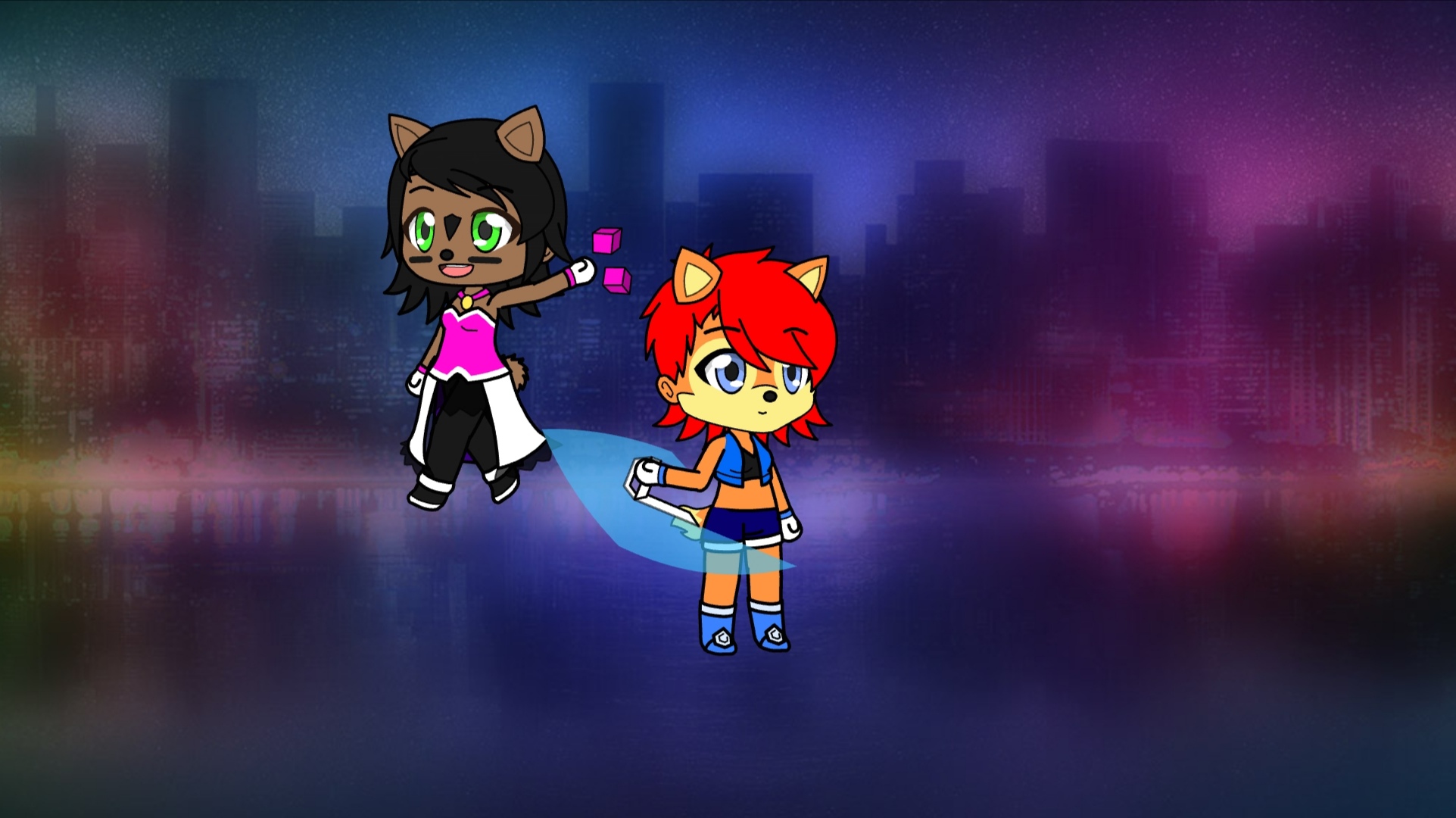 Sally Acorn And Nicole The Holo Lynx By Haikaltv On Deviantart