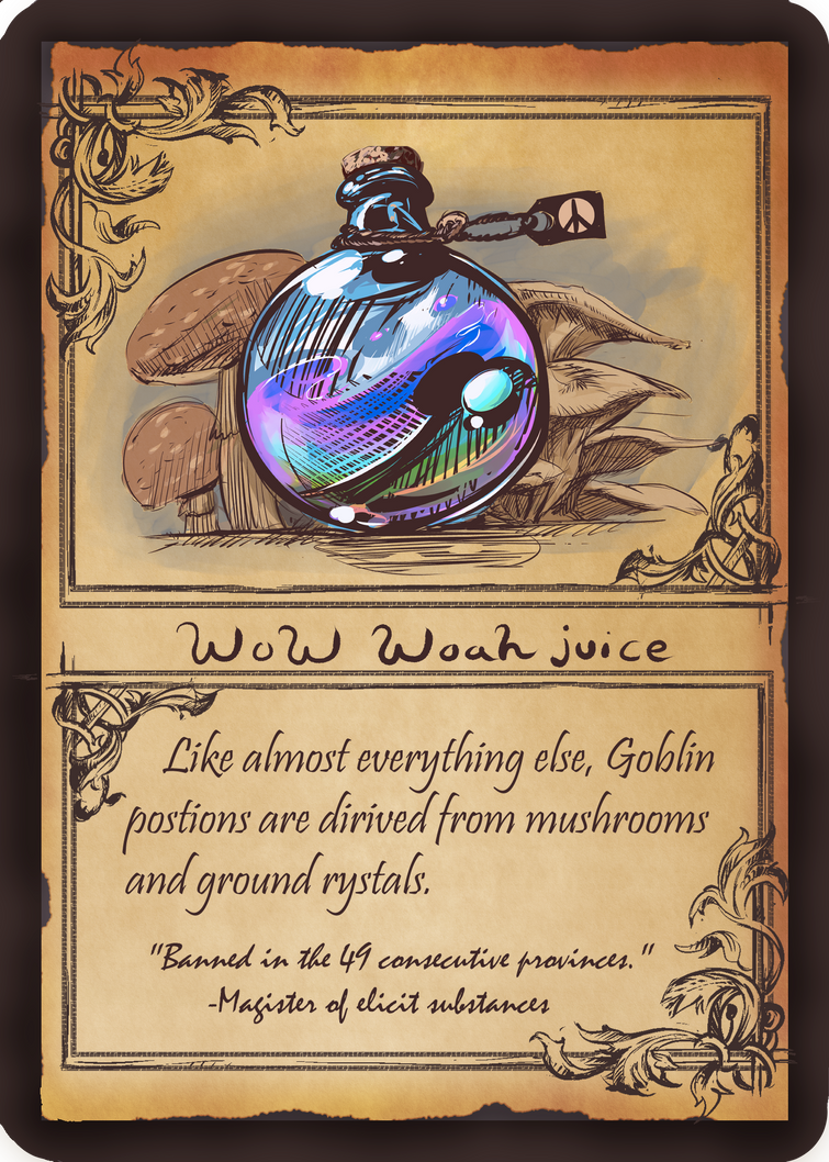 Goblin Potion Lore Card By Lucid 01 On Deviantart