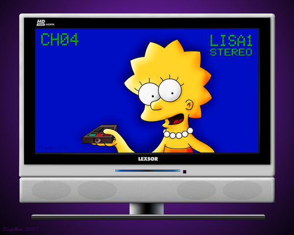 Lisa on TV 2 by Fragsey on DeviantArt
