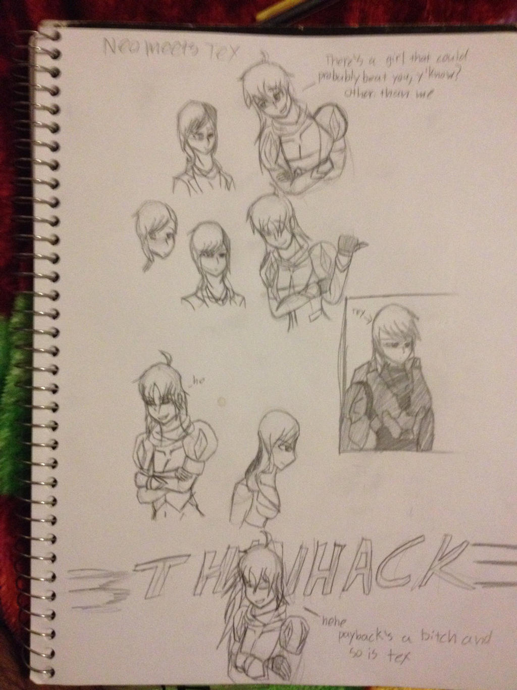 Rvbrwby Neo Meets Tex By Sketchingchaos On Deviantart