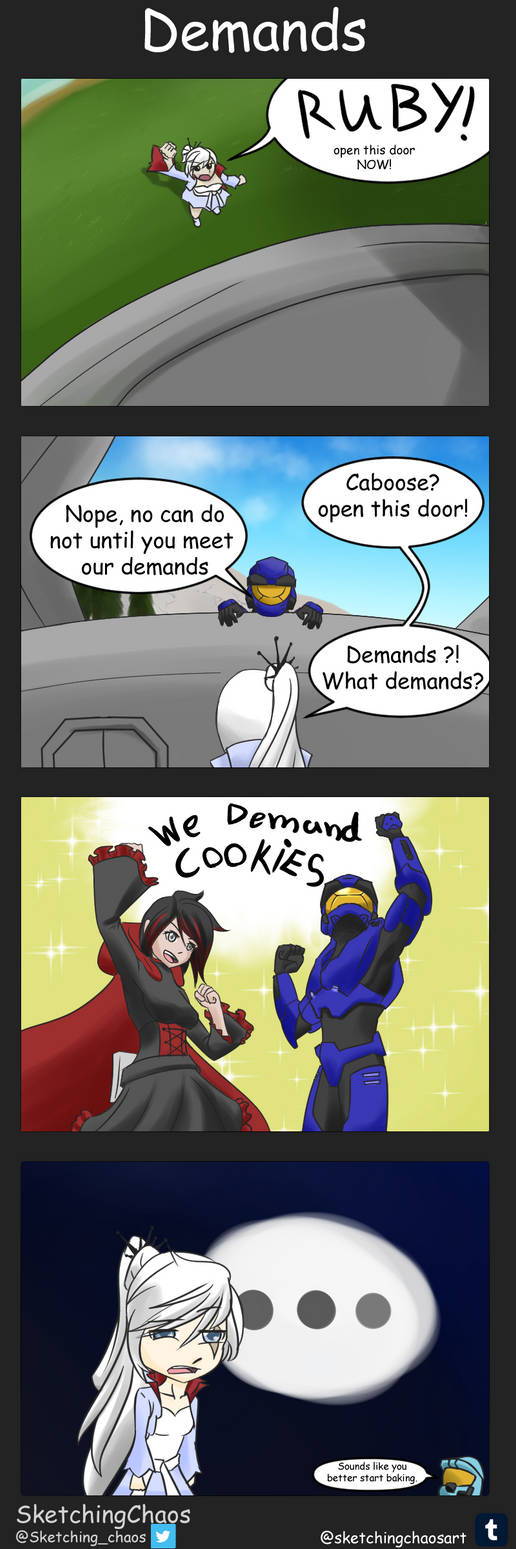 Rvb X Rwby Demands By Sketchingchaos On Deviantart