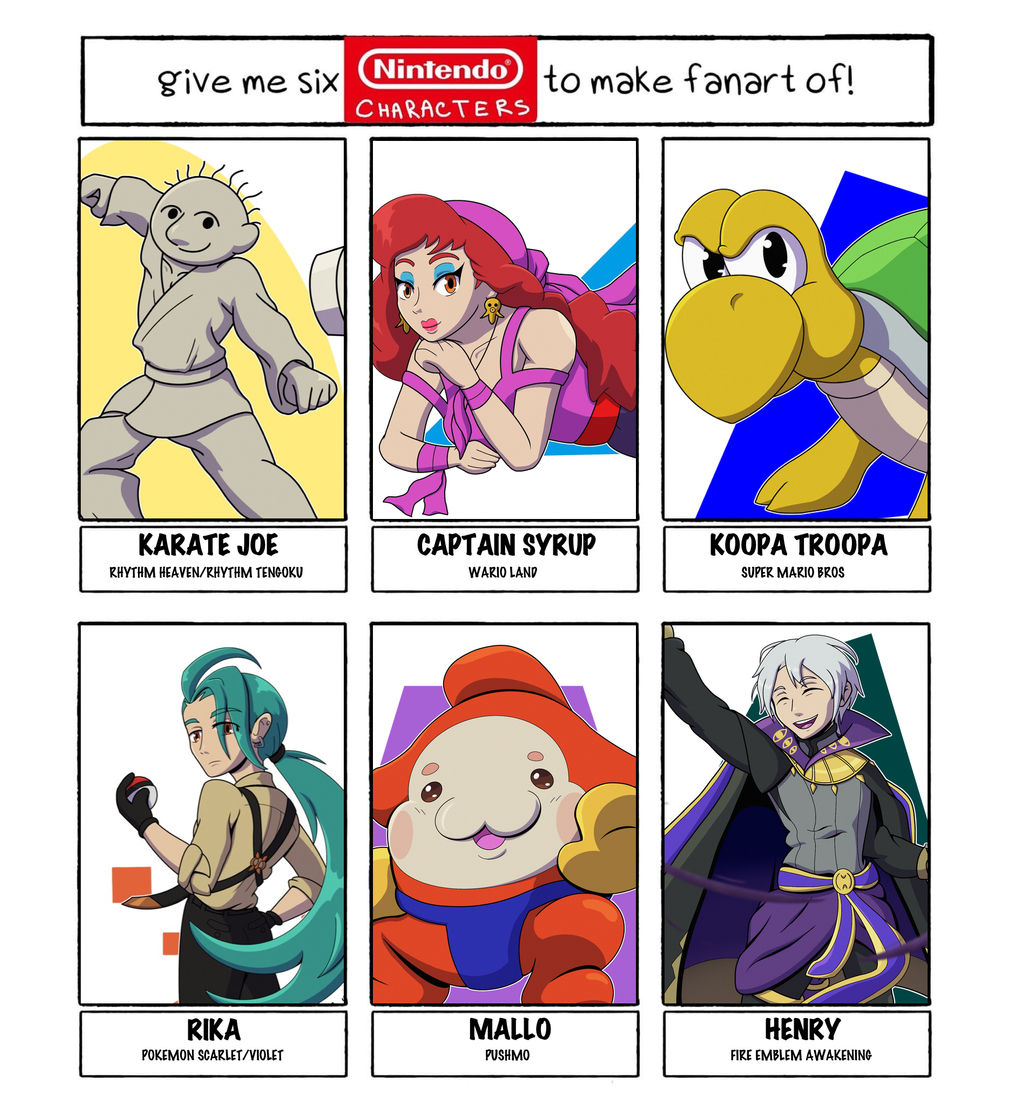 Six Nintendo Fanart By Sunbeamstone On Deviantart