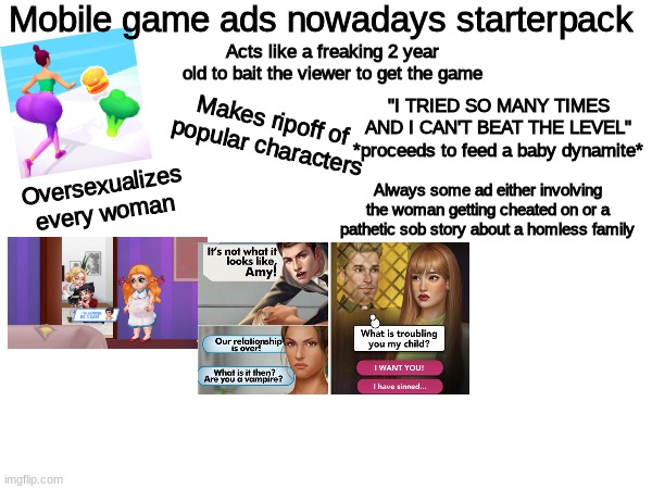 Mobile Game Ads Nowadays Be Like By Missrocarmine On Deviantart