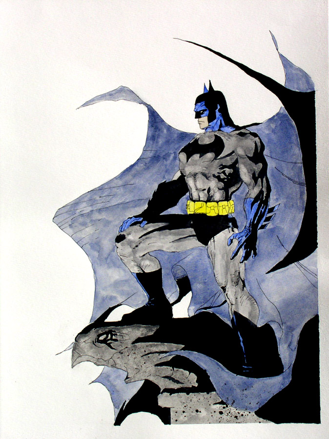 Batman Watercolor by slicknog on DeviantArt