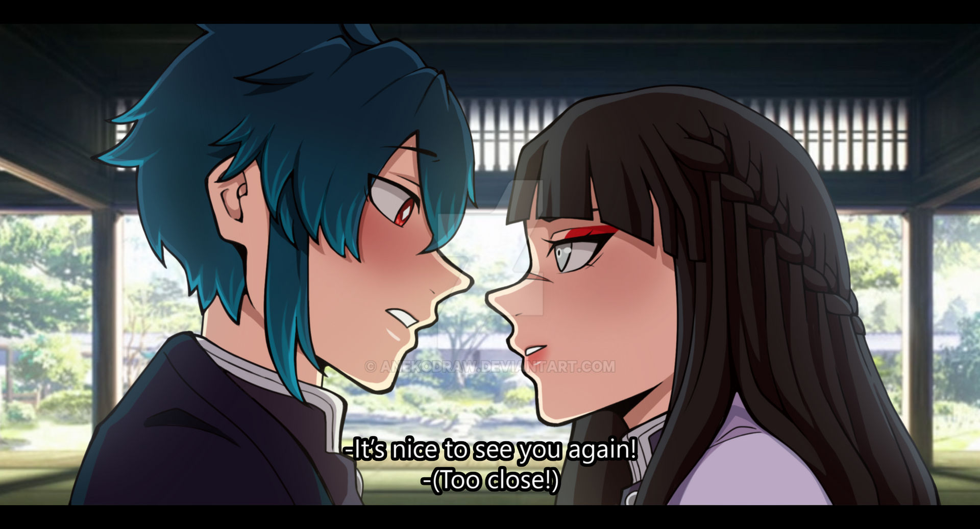 Kny Oc Encounter By Anekodraw On Deviantart