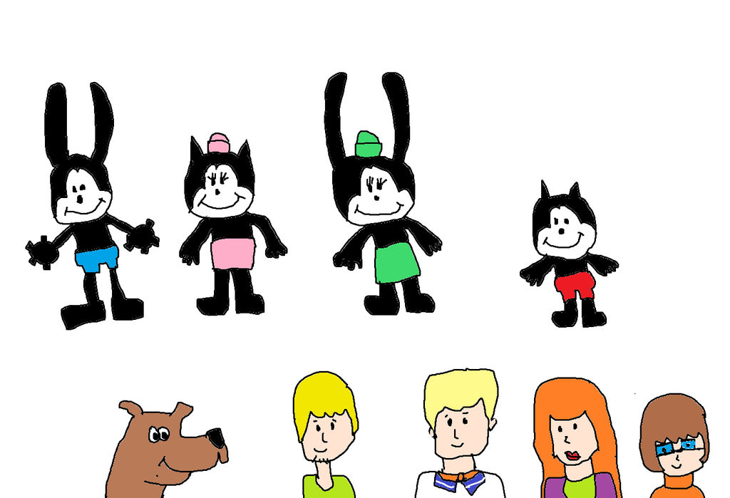 Oswald,Ortensia,Fanny,Homer and Scooby's Gang by Simpsonsfanatic33 on ... Oswald,Ortensia,Fanny,Homer and Scooby's Gang by Simpsonsfanatic33 on ...