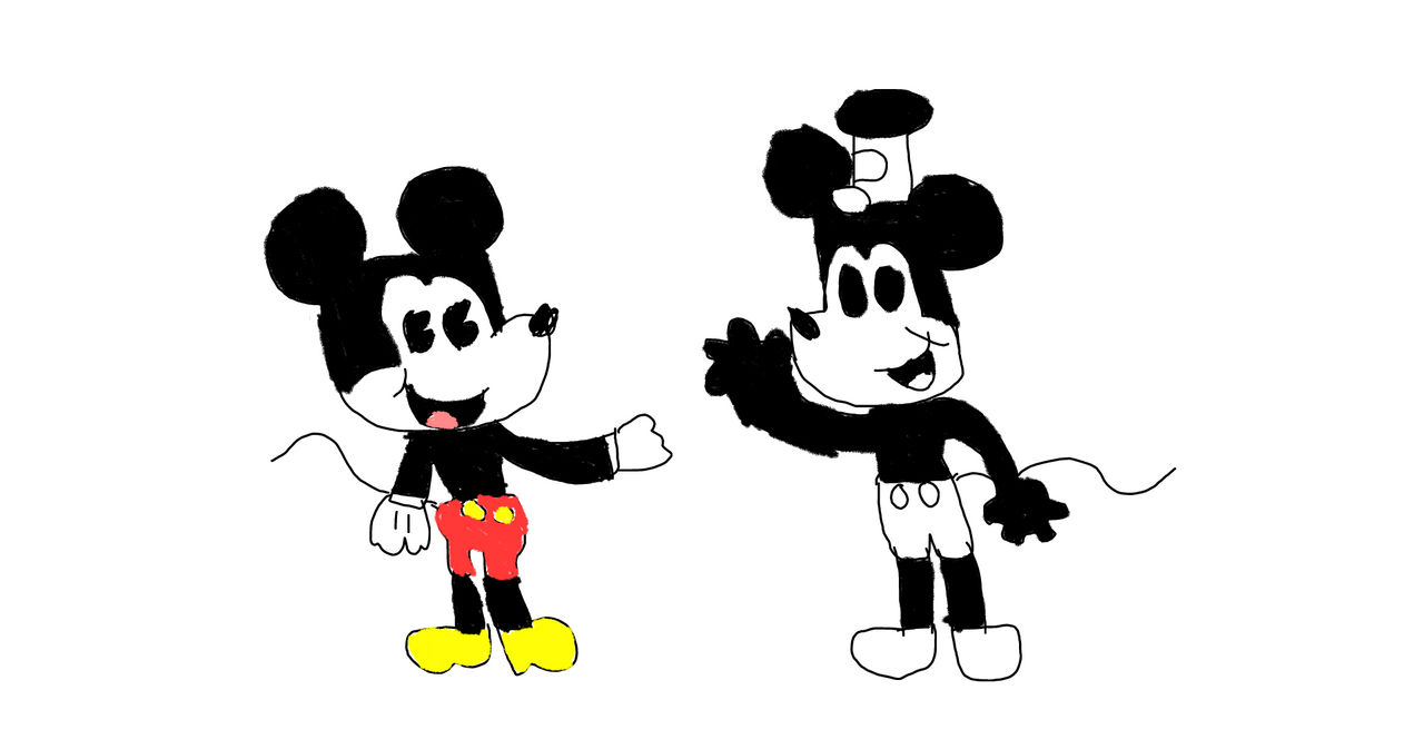 Paul Rudish Mickey meets Steamboat Willie Mickey by Simpsonsfanatic33 ... Paul Rudish Mickey meets Steamboat Willie Mickey by Simpsonsfanatic33 ...