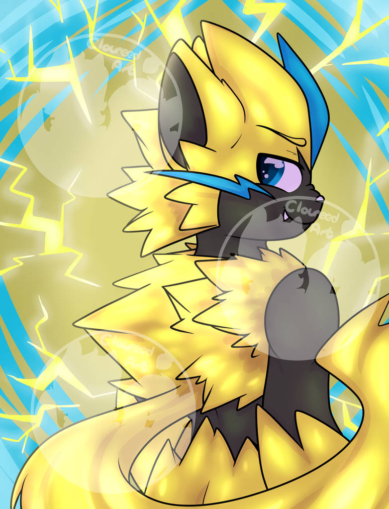 Fan Art Zeraora By Cloureedart On Deviantart