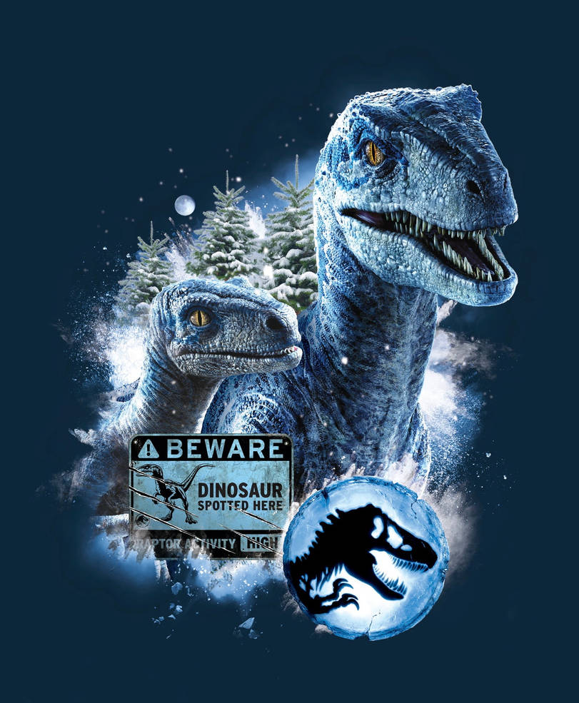 Jurassic World Dominion Blue And Beta Collage By Jurassicart1993 On