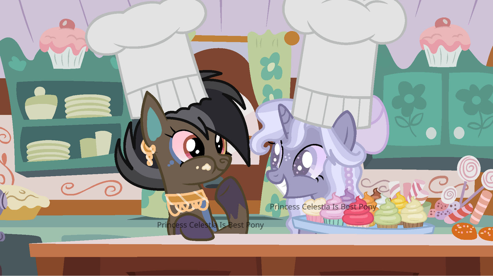 Mlp Fis Ng Eating Cupcakes By Savannah London On Deviantart