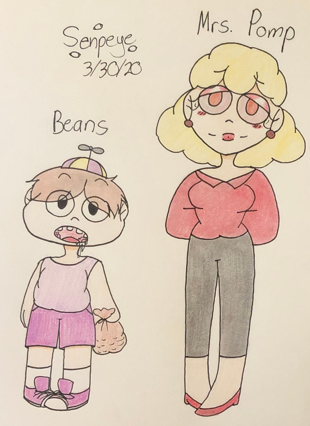 Beans + Mrs. Pomp (Baldi's Basics) by Senpeye on DeviantArt Beans + Mrs. Pomp (Baldi's Basics) by Senpeye on DeviantArt
