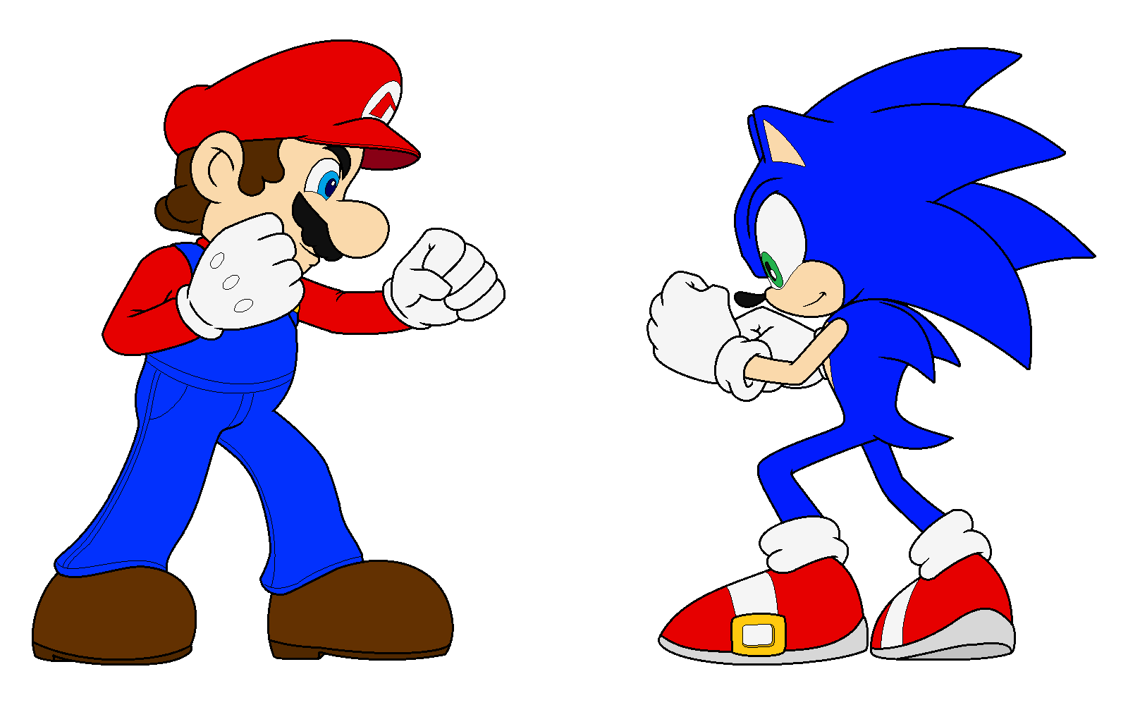 Mario Vs Sonic Ready Set By Zero20 2 On Deviantart