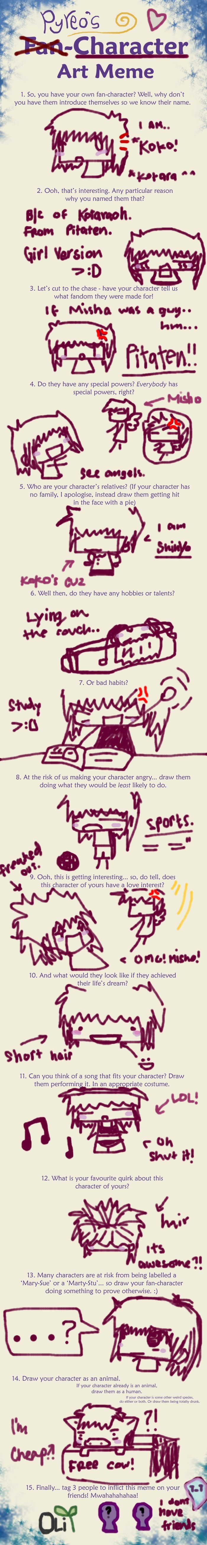 Fan Character Art Meme by nongcartoon on DeviantArt