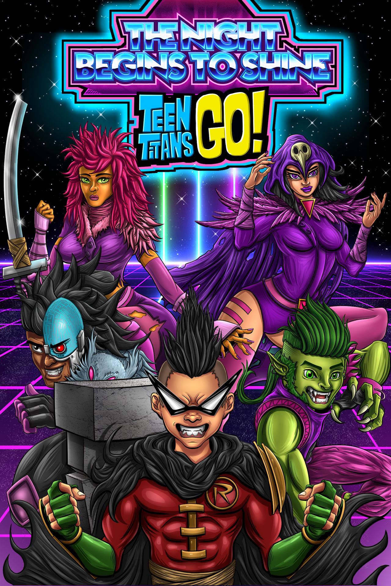 Teen Titans Go The Night Begins To Shine By Mattstamey On Deviantart