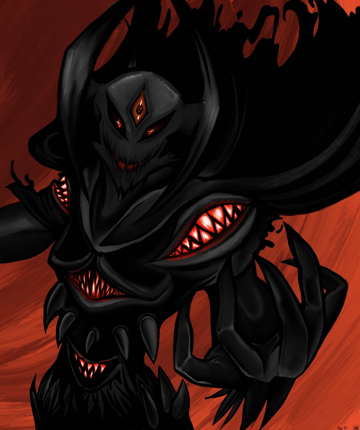Zalgo Fanart By Akynoanarchy On Deviantart