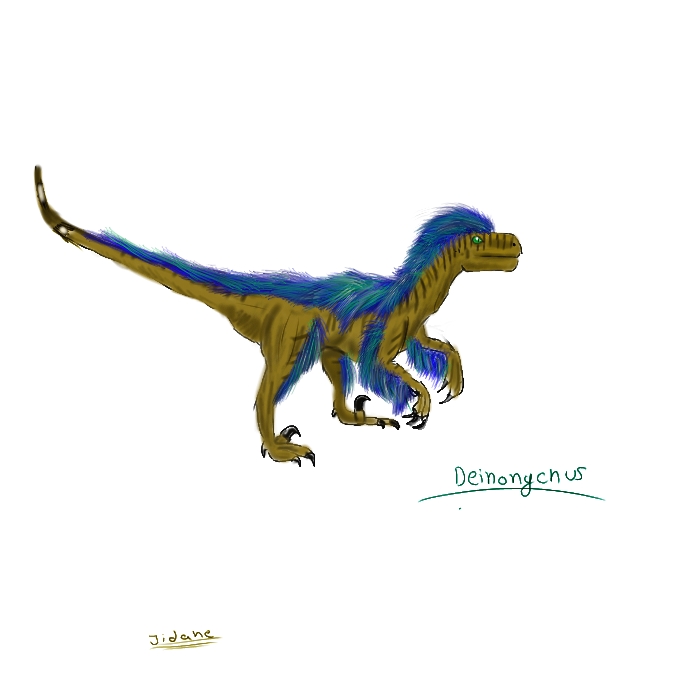Deinonychus by JidaneObsidianclaw on DeviantArt