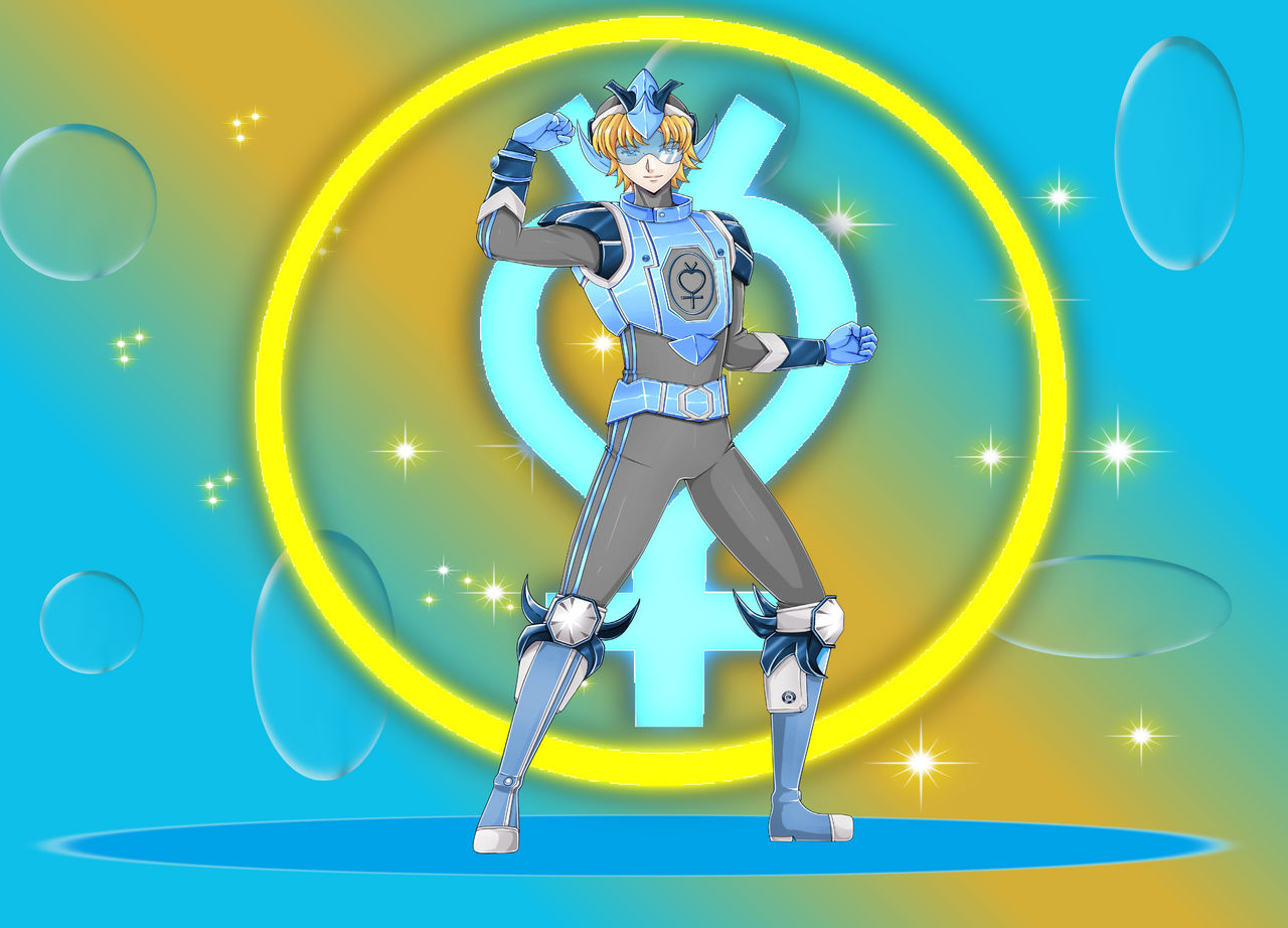 Sailor Moon Oc Solaris Mercury Mode By Dragomaster767 On Deviantart