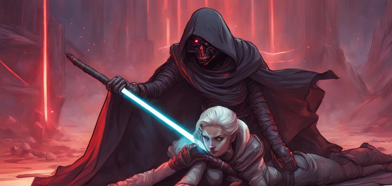 Sith Lord And His Defeated Opponent By Pyrotox6 On Deviantart