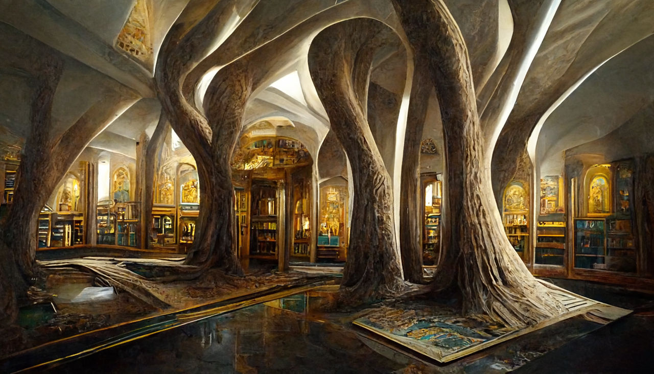 Elven Library by arcades666 on DeviantArt Elven Library by arcades666 on DeviantArt