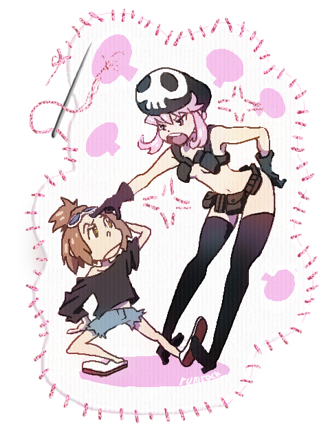 Kill La Kill Nonon And Matarou By Rumrock On Deviantart