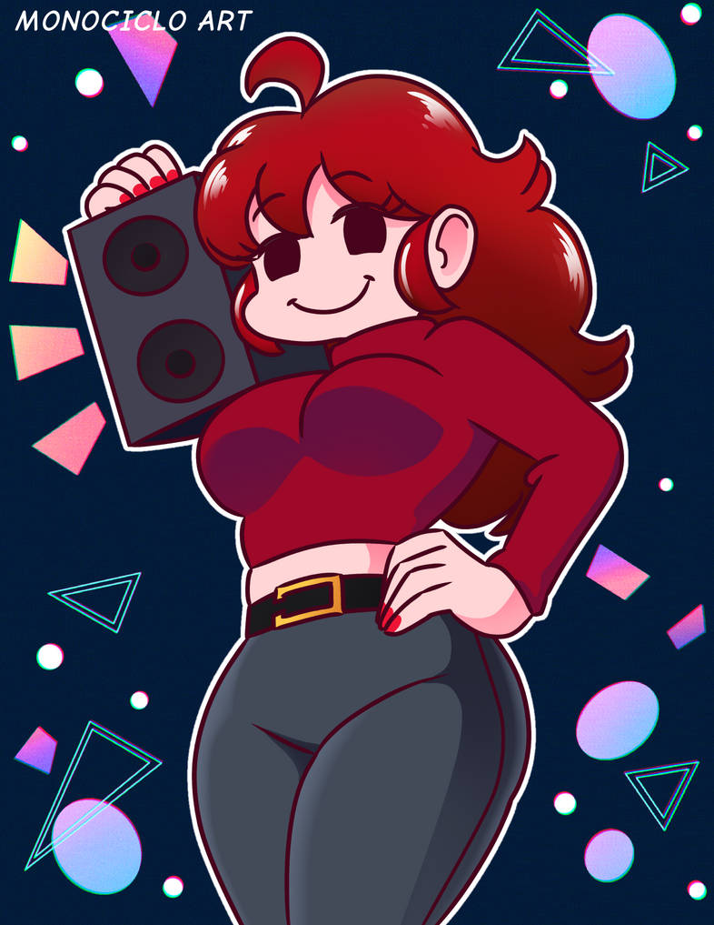 Girlfriend Fnf By M0n0cicl0 Art On Deviantart
