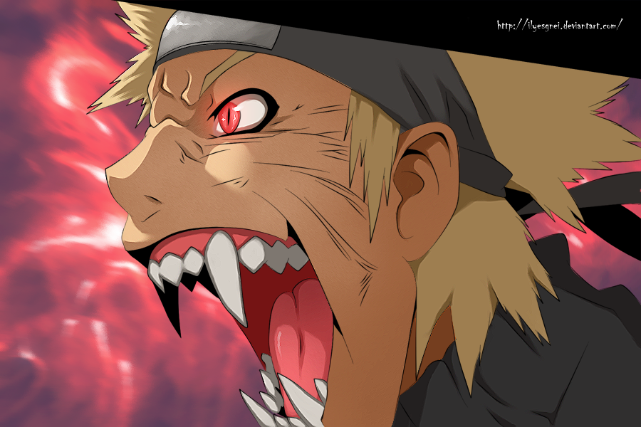 Naruto Kyubi Mode By Ilyesgnei On Deviantart