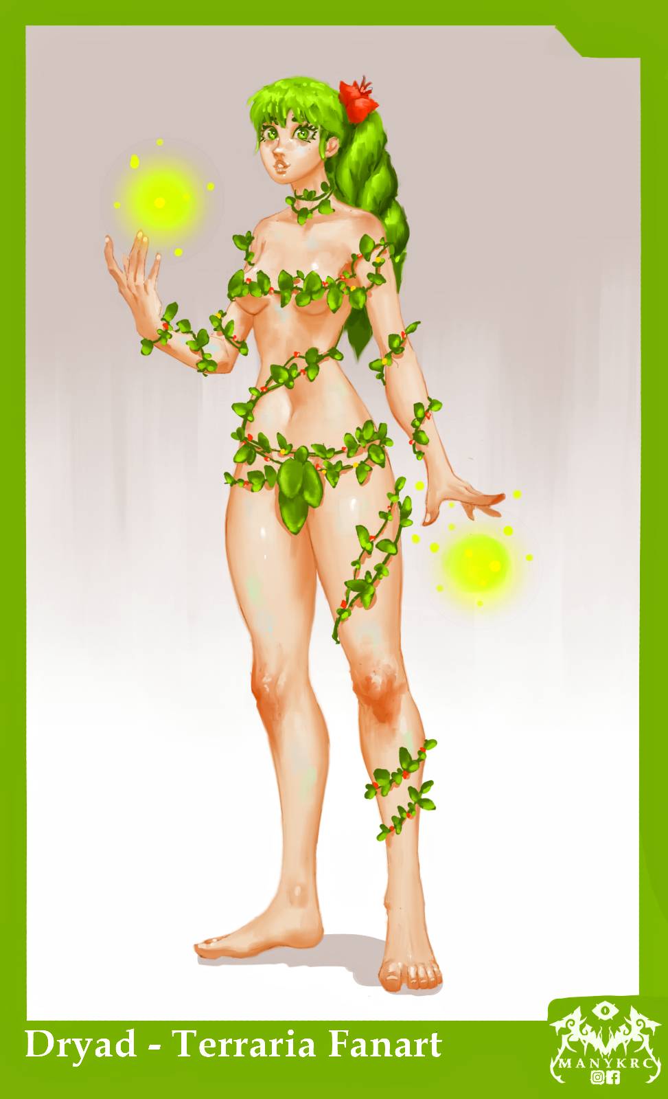 Dryad Terraria Fanart By Manykrc On Deviantart