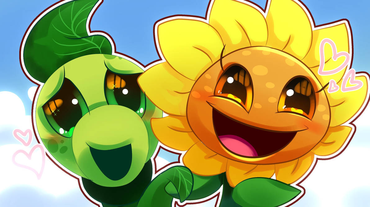 Peashooter And Sunflower By Lizyliuwu On Deviantart