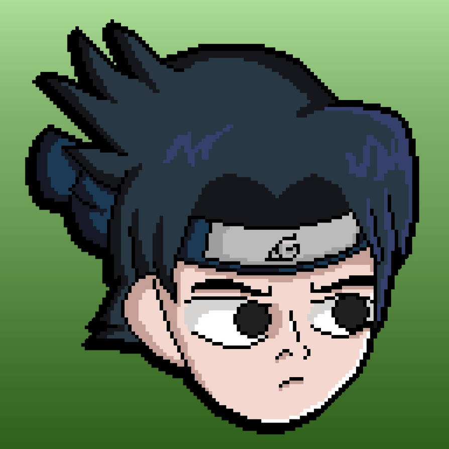 Sasuke Uchiha Pixel Art By Itsmkor On Deviantart