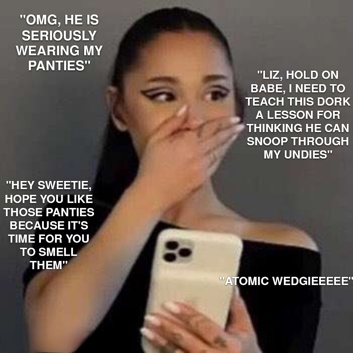 Ariana Grande Wedgie Caption 1 By Betweenthosecheeks On Deviantart