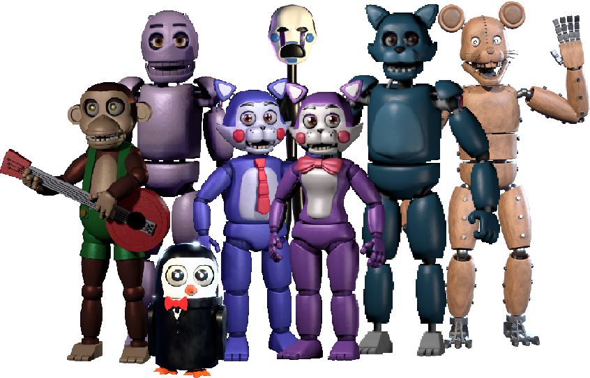 FNaF Thank You - All Animatronics by SonicTHD on DeviantArt Five Nights ... FNaF Thank You - All Animatronics by SonicTHD on DeviantArt Five Nights ...