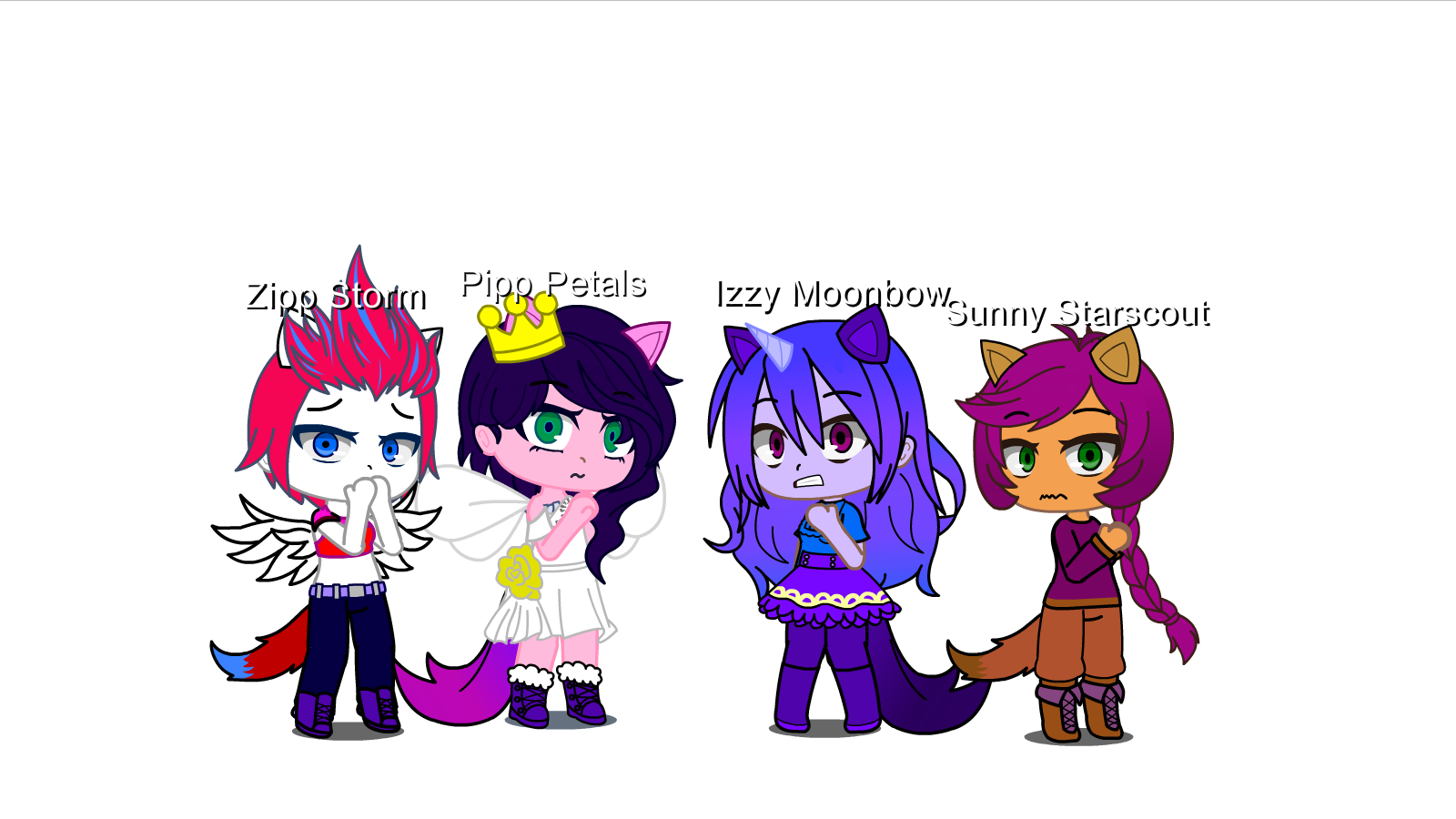 Mlp G5 Girls Shocked Gacha Version By Deviantgames598 On Deviantart
