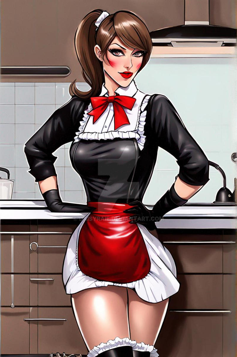 Crossdresser Sissy Maid Brunette Toon By Daisyraie On Deviantart