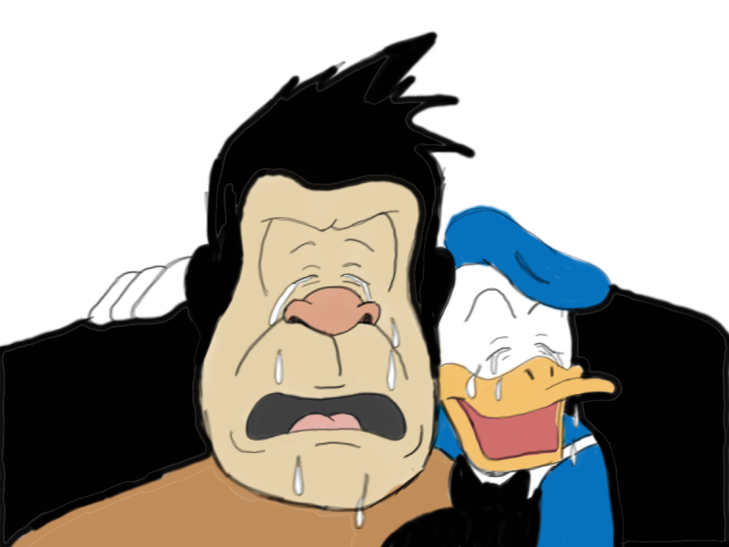 Donald Duck And The Gorilla Crying By Jmantheangel On Deviantart