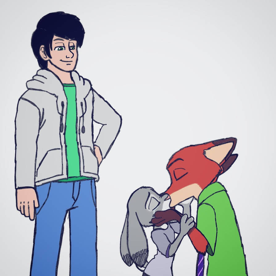 Jman Watching Judy Hopps And Nick Wilde Kisses By J Mantheangel On Deviantart