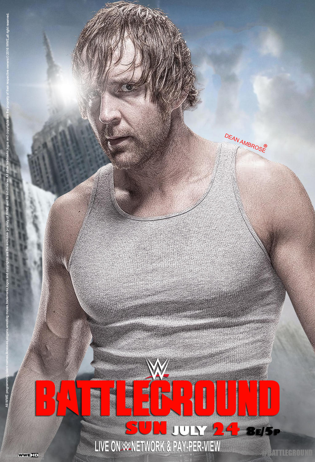 Wwe Battleground 2016 Poster By Edaba7 On Deviantart
