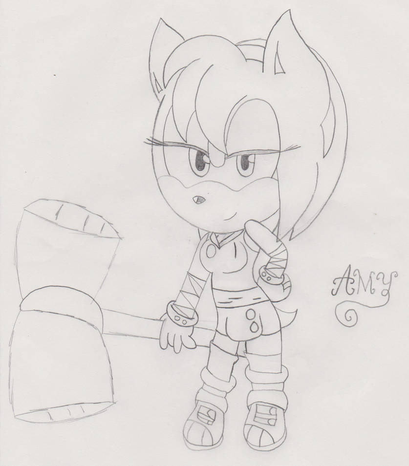 Amy Rose Sonic Boom Version By Tesshoku15 On Deviantart