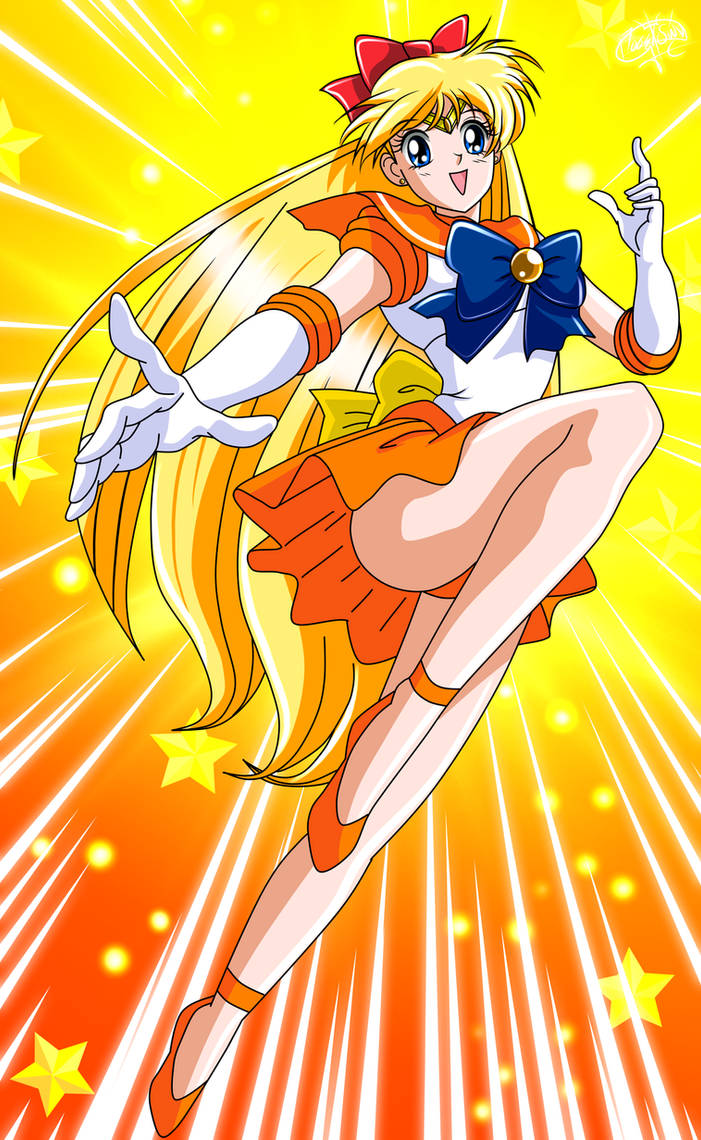 Sailor Venus Star Background 2 By Poseidonkingart On Deviantart