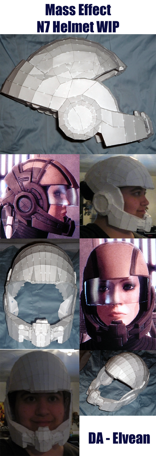 Mass Effect N7 Helmet Wip By Elvean On Deviantart