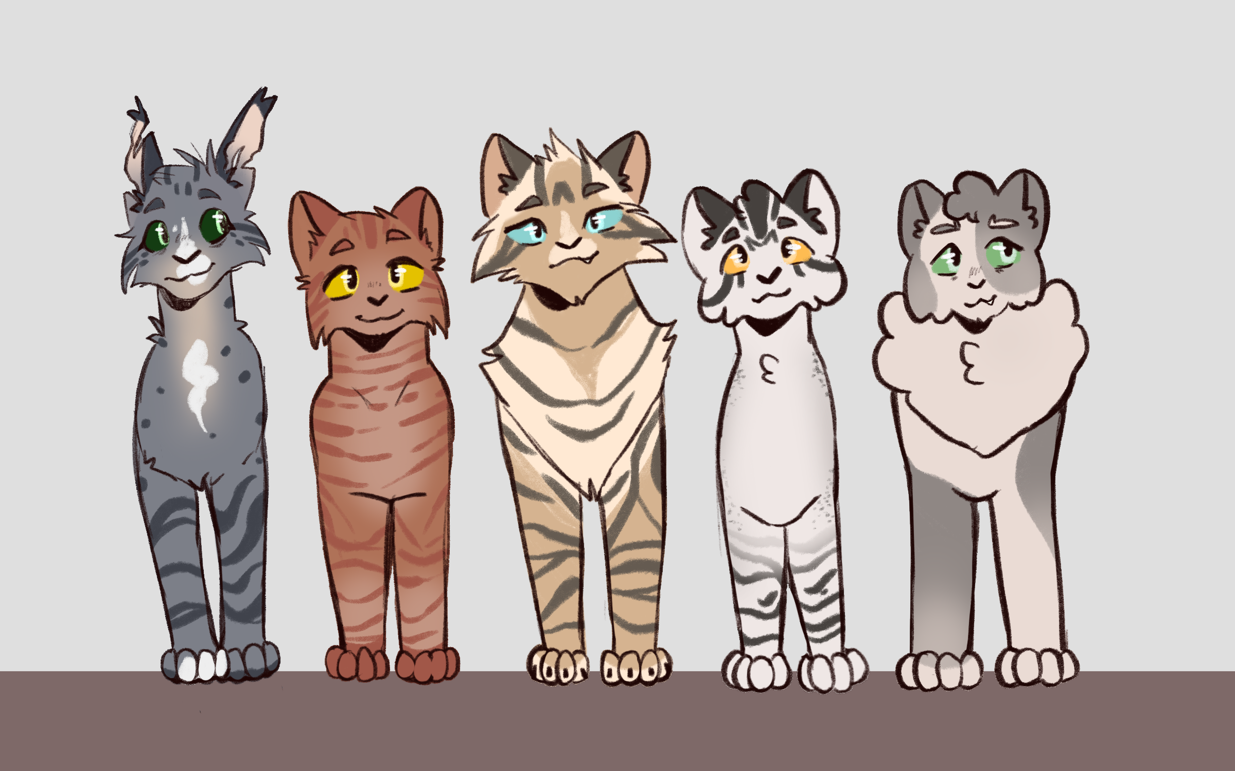 Character Lineup By DustBunnyArts On DeviantArt character-lineup-by-dustbunnyarts-on-deviantart