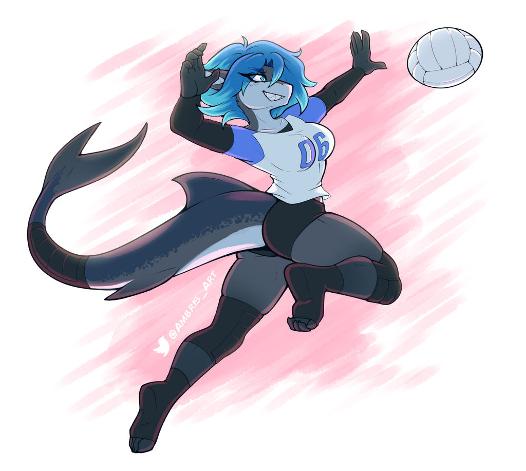 Erika `bout To Spike It By Ambris On Deviantart