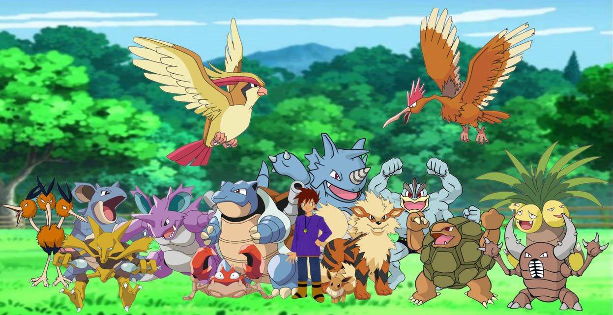 Pokemon Quest Garys Kanto Team By Willdinomaster55 On Deviantart